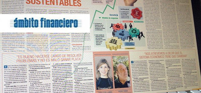 “Es bueno hacerse cargo de resolver problemas y no es malo ganar plata ...